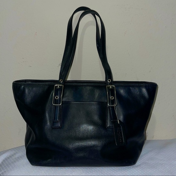 Coach | Bags | Coach Legacy Market Mini G3w9847 Black Leather ...